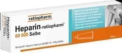 HEPARIN RATIOPHARM 60,000 ointment 150 g UK – ELIVERA UK
