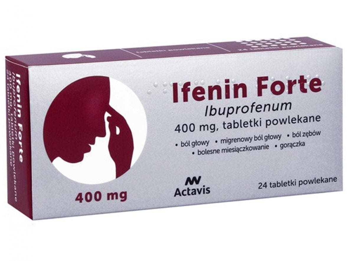 IFENIN FORTE 400mg x 24tablets, ibuprofen – ELIVERA UK