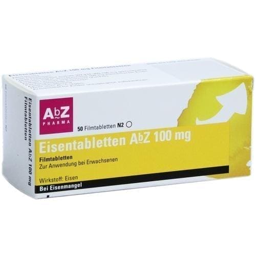 Iron deficiency anemia, IRON TABLETS AbZ 100 mg – ELIVERA UK