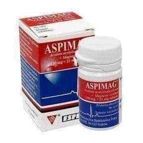 Ischemic heart disease, heart attack, aspirin ASPIMAG x 50 tablets UK ...