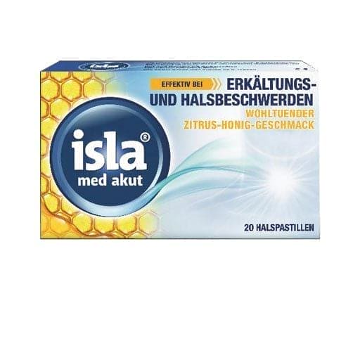 ISLA MED acute citrus-honey pastilles UK – ELIVERA UK