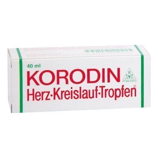 KORODIN cardiovascular drops 40 ml low blood pressure dizziness UK ...