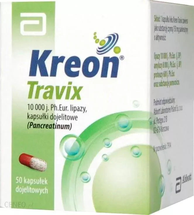 KREON Travix, pancreatic enzyme replacement – ELIVERA UK