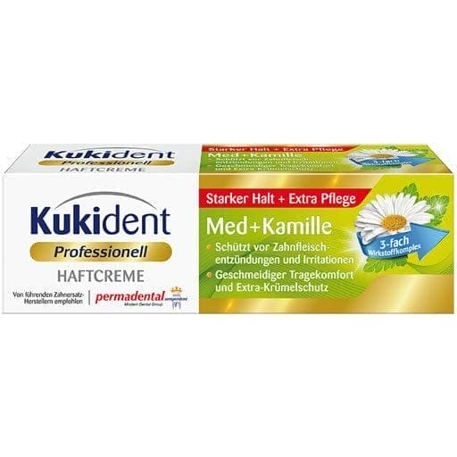 KUKIDENT adhesive cream Med+chamomile UK – ELIVERA UK