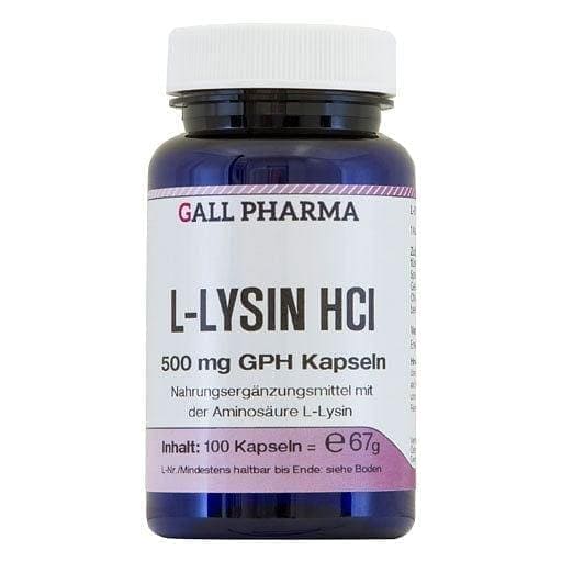 L-LYSINE 500 mg capsules UK – ELIVERA UK