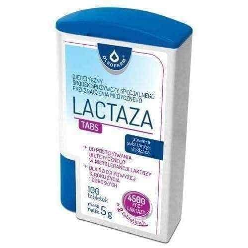 Lactaza Tabs x 100 tablets, lactose intolerance UK – ELIVERA UK