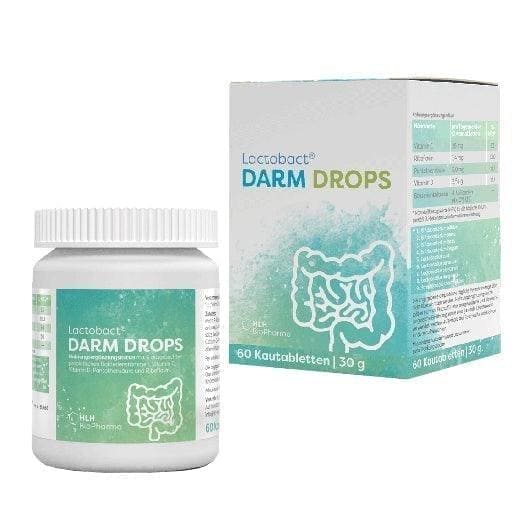 LACTOBACT DARM probiotics DROPS chewable tablets UK – ELIVERA UK