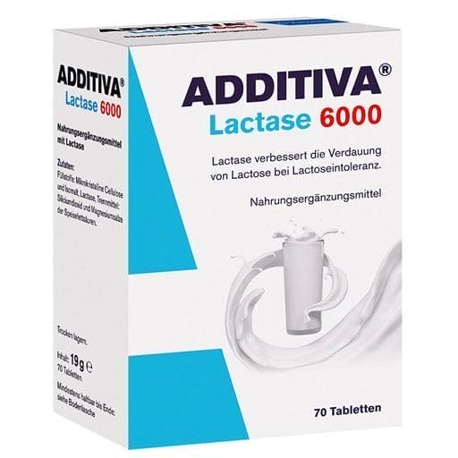 Lactose intolerance, ADDITIVA Lactase 6000 tablets UK – ELIVERA UK