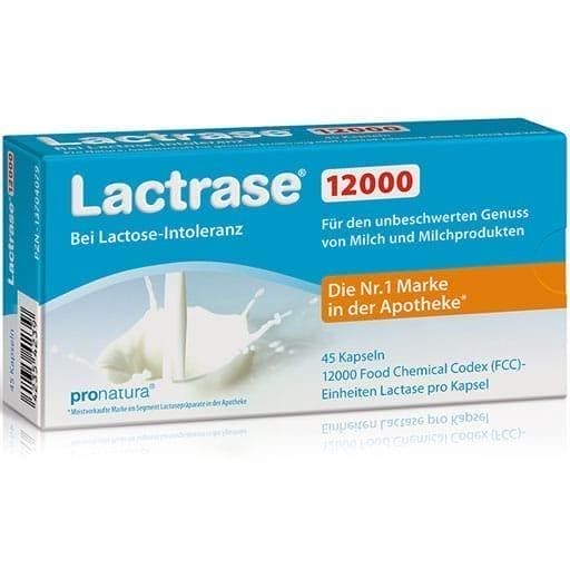 Lactose intolerance, LACTRASE 12,000 FCC Capsules UK – ELIVERA UK