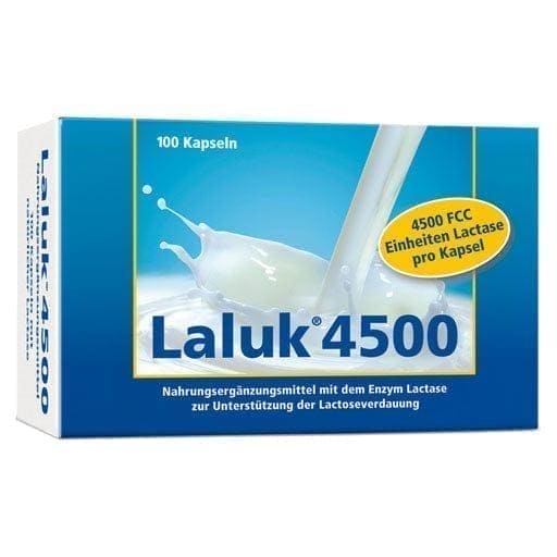 LALUK 4500 capsules, enzyme lactase to support lactose digestion ...