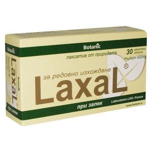 LAXAL soft laxative 30 capsules, Psyllium UK – ELIVERA UK
