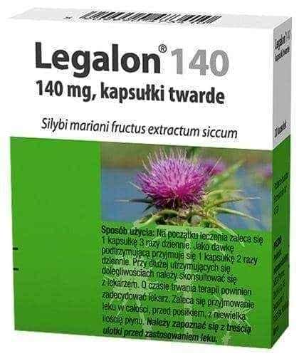 LEGALON 140mg x 20 capsules, liver damage symptoms UK – ELIVERA UK