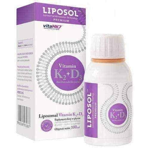 Liposol Vitamin K2 + D3 liposomal 100ml UK – ELIVERA UK