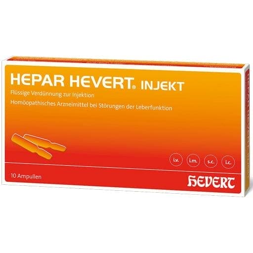 Liver function disorders, HEPAR HEVERT inject ampoules – ELIVERA UK