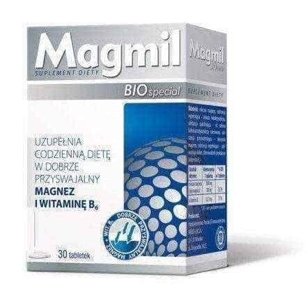 MAGMIL Bio Special x 30 tablets, magnesium and vitamin b6 UK – ELIVERA UK
