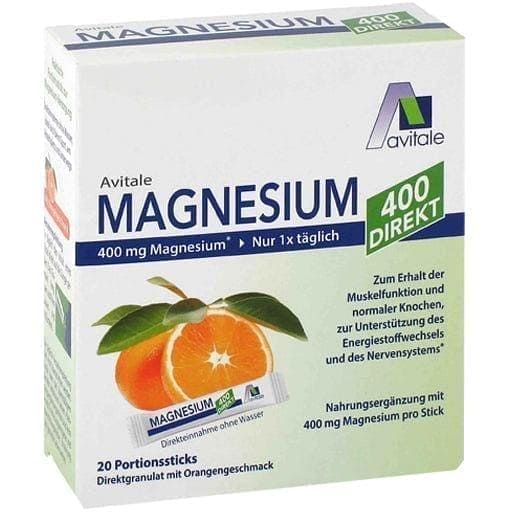 MAGNESIUM 400 mg direct orange portion sticks UK – ELIVERA UK