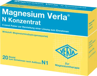 Magnesium deficiency treatment, MAGNESIUM VERLA N Concentrate UK ...