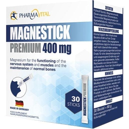 Magnesium, MAGNESTICK Premium 400mg sticks – ELIVERA UK