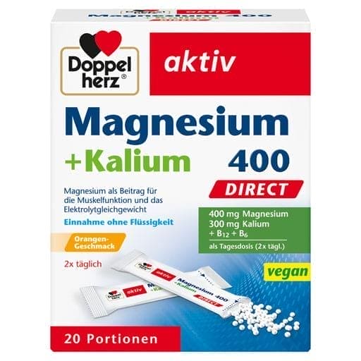 Magnesium+Potassium DIRECT sachets – ELIVERA UK