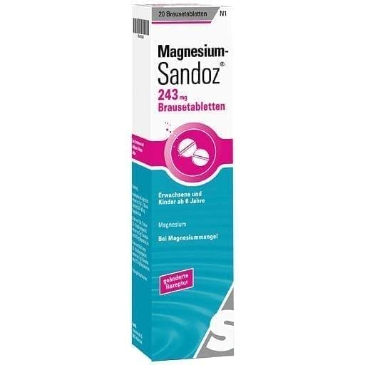 MAGNESIUM SANDOZ 243mg, potassium, sodium, sorbitol – ELIVERA UK