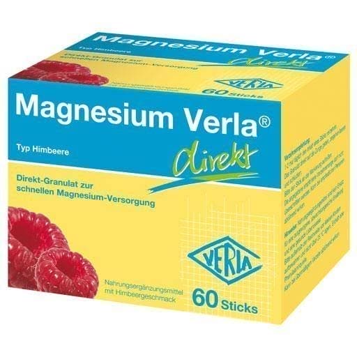 MAGNESIUM VERLA direct granules raspberry 60 pc UK – ELIVERA UK