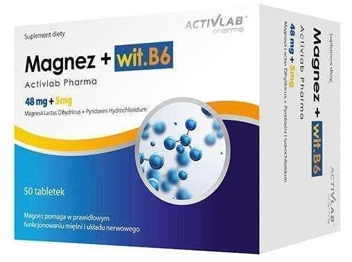 Magnesium + vit. B6 x 50 capsules UK – ELIVERA UK