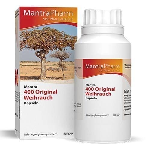 MANTRA 400 original frankincense supplement capsules 200 pc – ELIVERA UK