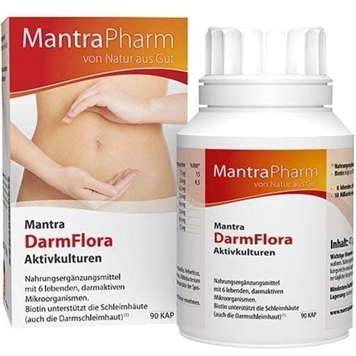 MANTRA intestinal flora active cultures capsules 90 pc UK – ELIVERA UK