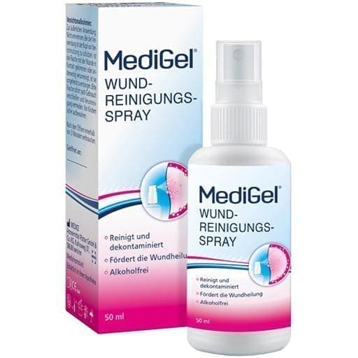 MEDIGEL wound cleansing with spray cleanser 50 ml UK – ELIVERA UK