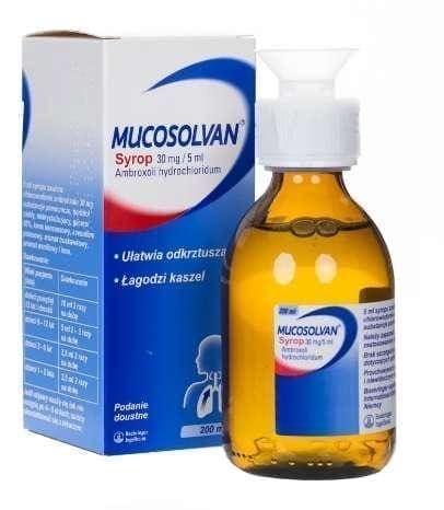 Mucosolvan syrup 200ml, ambroxol mucosolvan, ambroxol hydrochloride ...