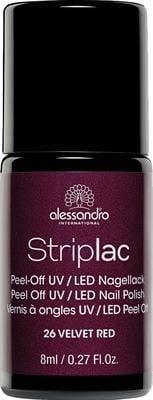 Nail polish ALESSANDRO Striplac 126 velvet red UK – ELIVERA UK
