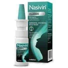 NASIVIN Classic 0.5mg / ml nasal spray 10ml UK – ELIVERA UK