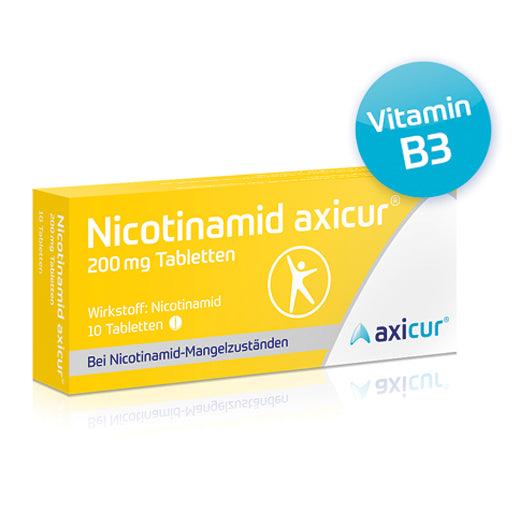 NICOTINAMIDE (nicotinsaureamid) axicur 200 mg tablets UK – ELIVERA UK