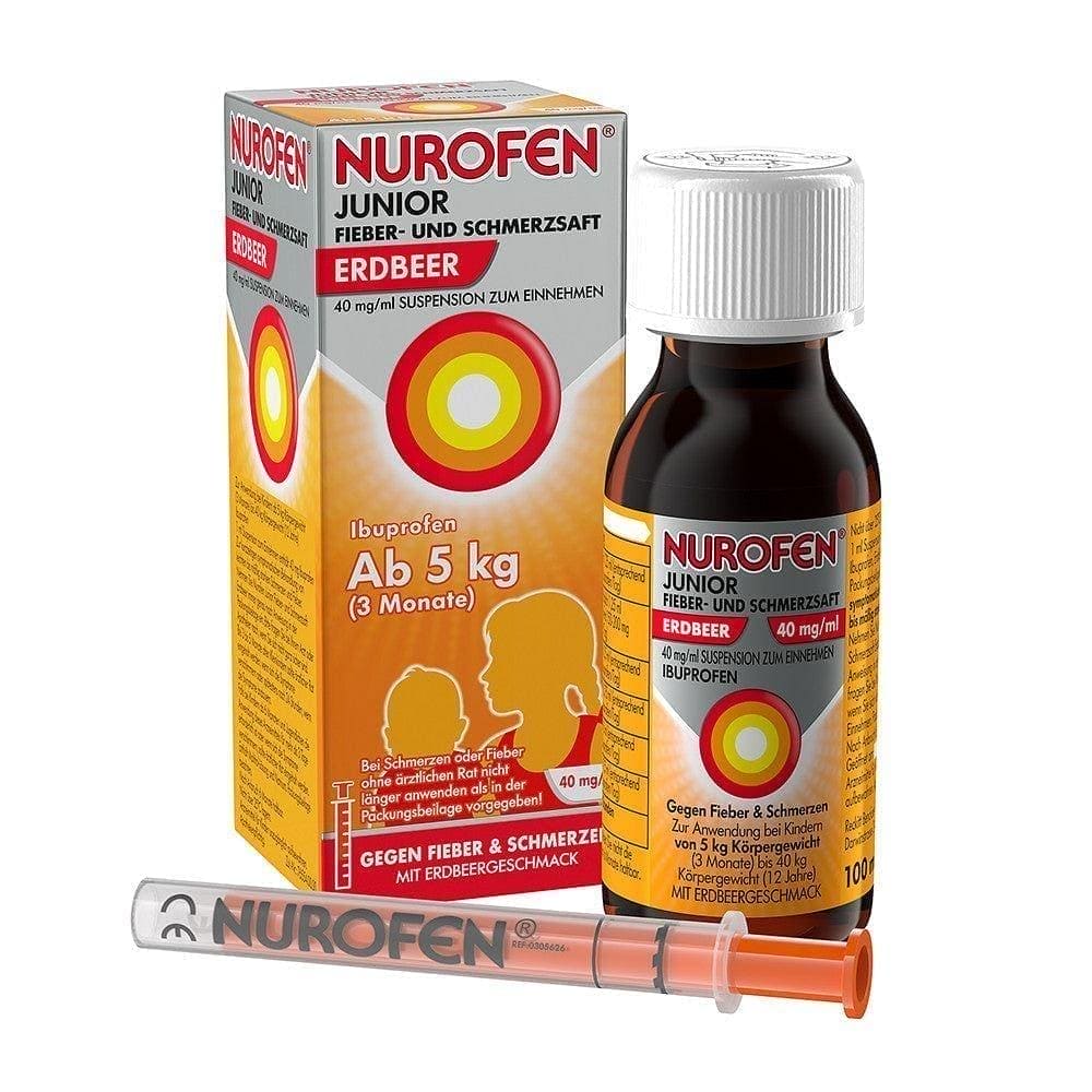 NUROFEN Junior Fever and Pain Syrup – ELIVERA UK