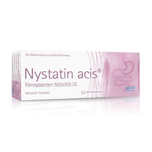 Nystatin, yeast infection treatment, NYSTATIN acis film-coated tablets ...