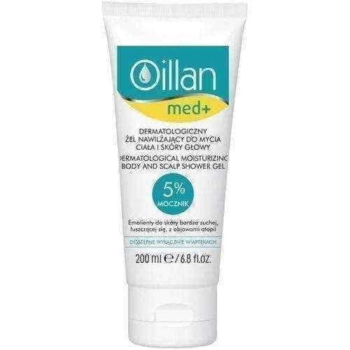 OILLAN Med+ Dermatological moisturizing gel for washing the body and ...