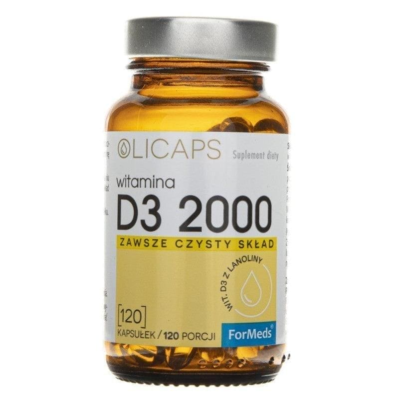 OLICAPS Vitamin D3 2000 120 capsules – ELIVERA UK