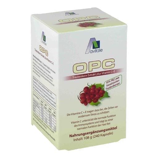 OPC GRAPE SEED Vegi capsules 240 pc – ELIVERA UK