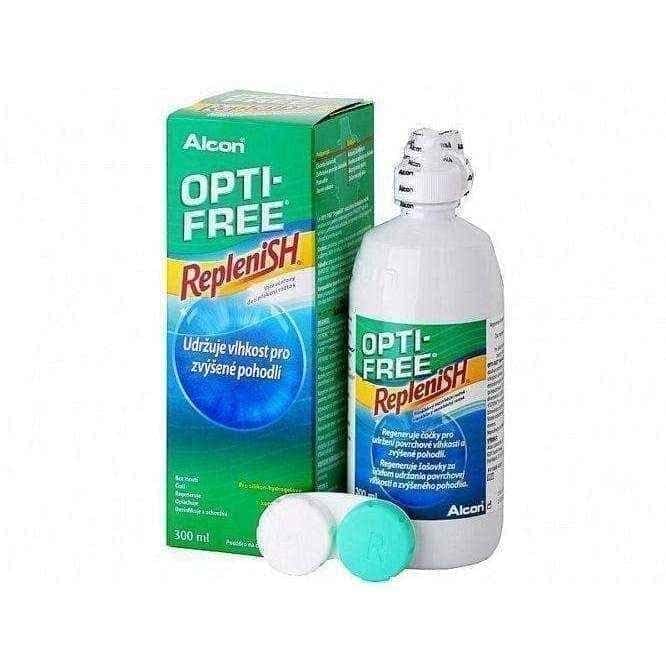 OPTI-FREE Replenish fluid 120ml, contact lenses care UK – ELIVERA UK