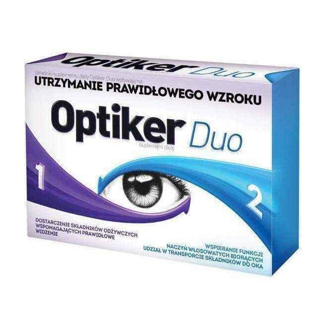 Optiker DUO x 30 tablets, eye tablets – ELIVERA UK
