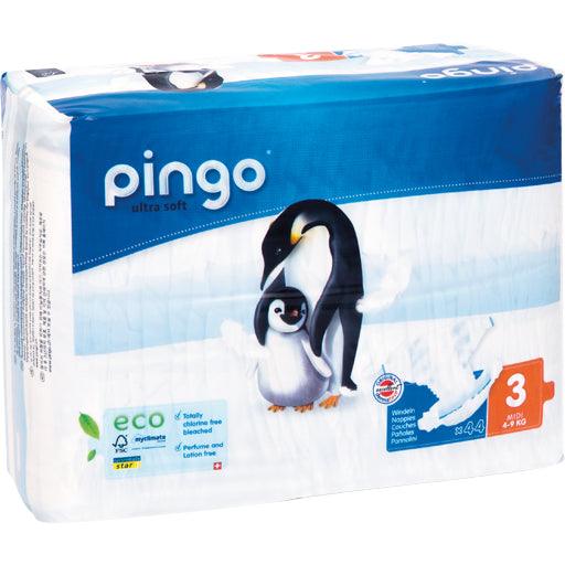 ORGANIC DIAPERS midi 4-9 kg Pinguin PINGO SWISS UK – ELIVERA UK