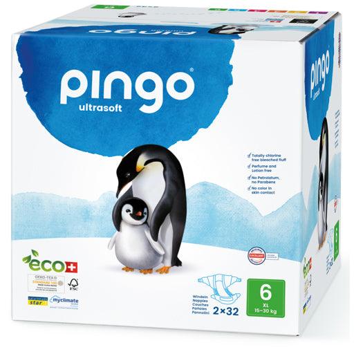 ORGANIC DIAPERS XL Jumbo 15-30 kg Pinguin PINGO SWISS UK – ELIVERA UK