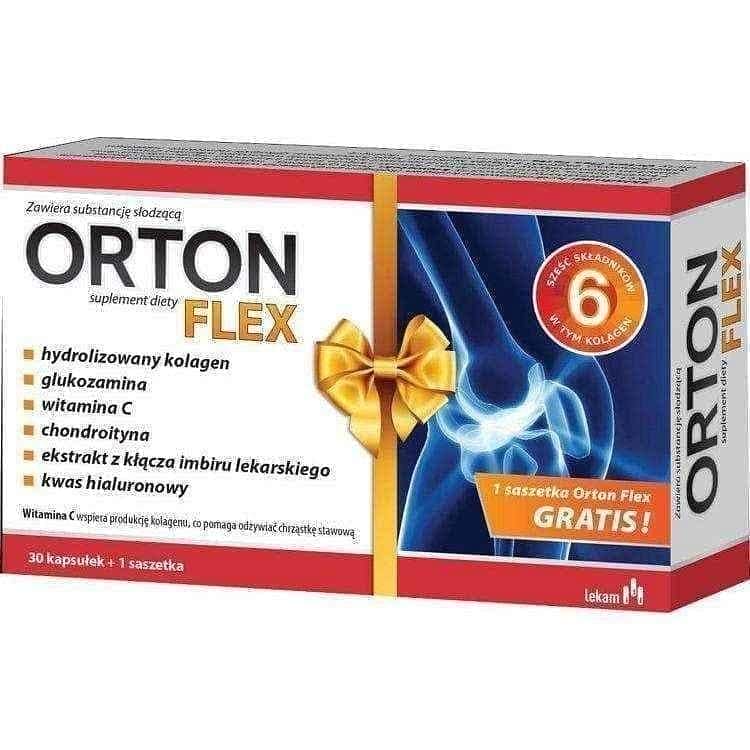 Orton Flex x 30 capsules + Orton Flex x 1 sachet, hyaluronic acid ...