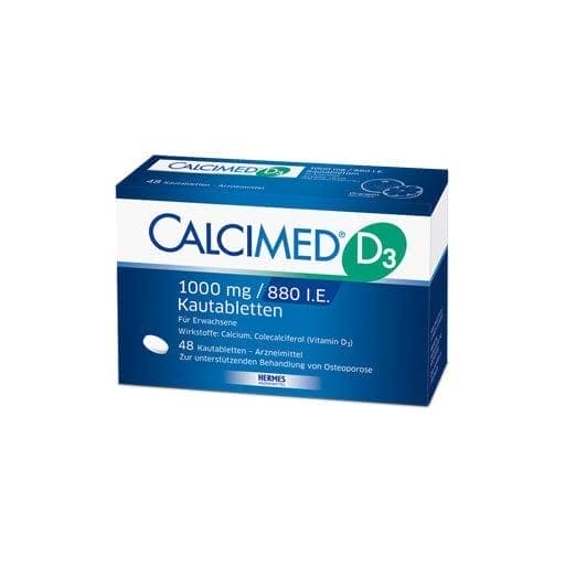 Osteoporosis treatment, CALCIMED D3 chewable tablets – ELIVERA UK