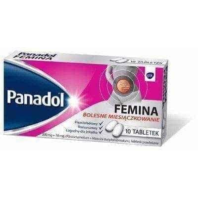 Panadol FEMINA x 10 tablets UK – ELIVERA UK
