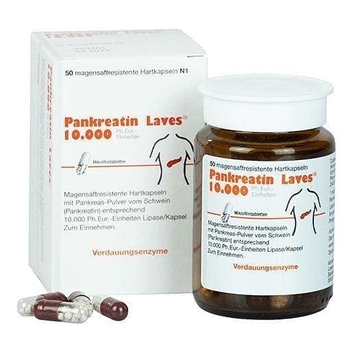 PANCREATIN Laves 10,000, lipase, Amylase, protease – ELIVERA UK