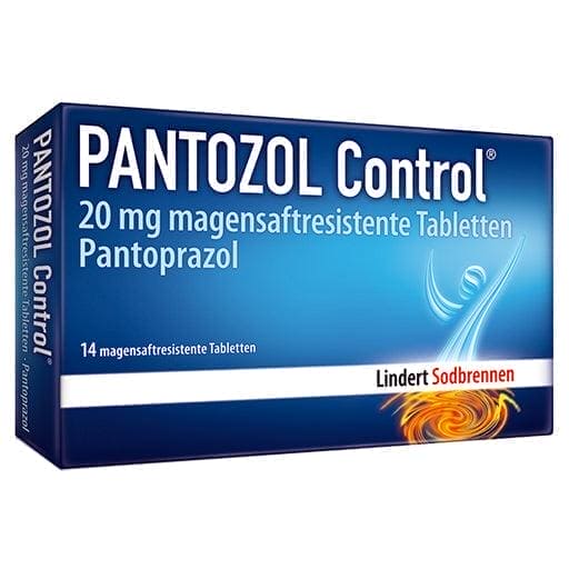 Pantoprazole, pantoprazol, PANTOZOL Control 20 mg gastro-free tablets ...