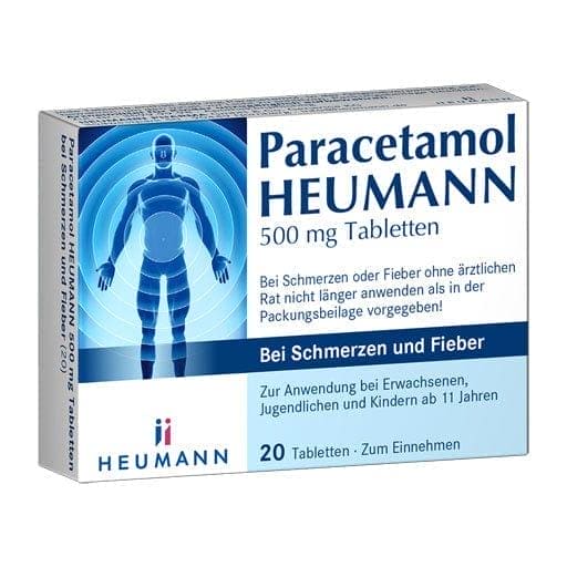 PARACETAMOL HEUMANN 500mg Tab.b.pain and fever UK – ELIVERA UK