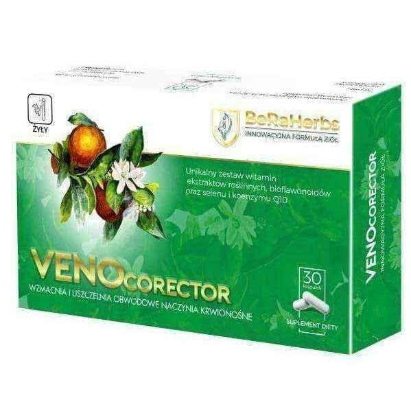 Peripheral blood vessels, Venocorector x 30 capsules – ELIVERA UK
