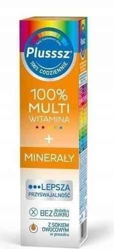 Plusssz 100% Multivitamin + Minerals x 20 effervescent tablets – ELIVERA UK